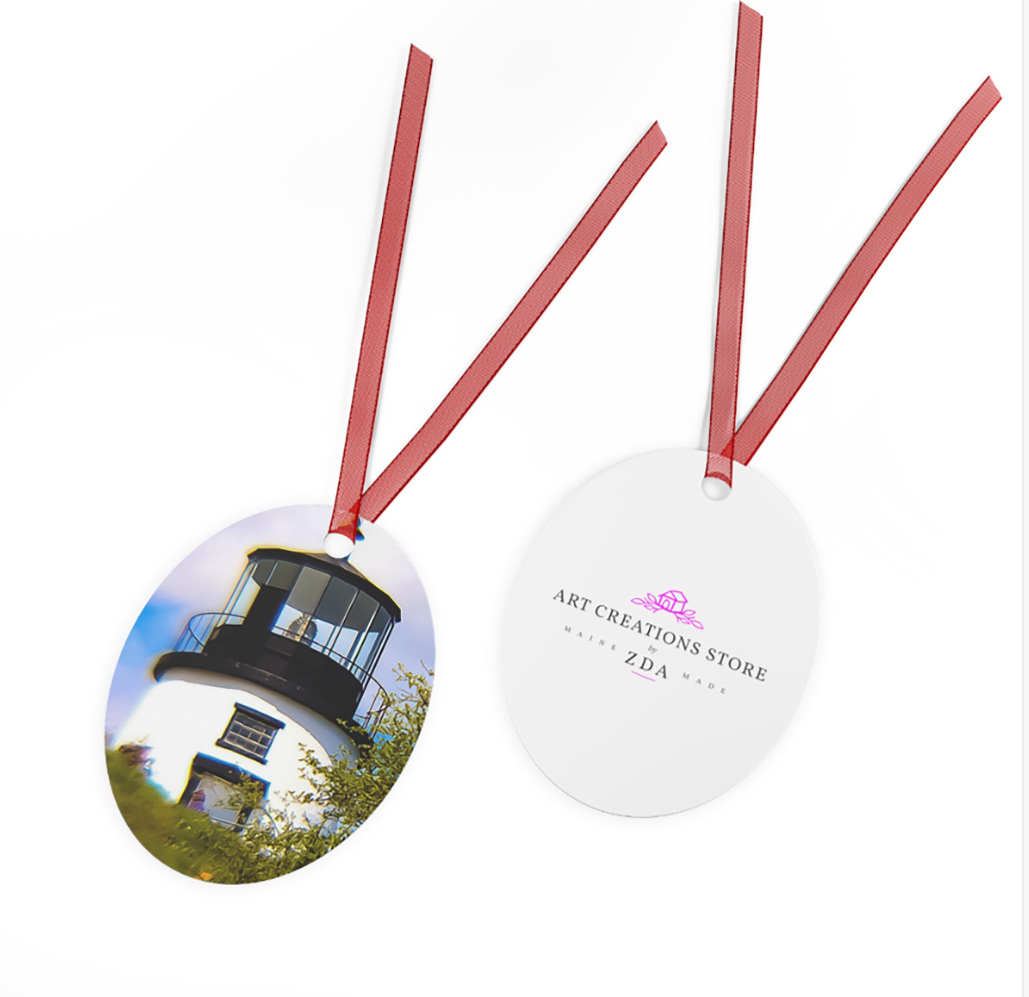 Owls Head Light House Beacon fresnel Lens Metal Ornaments - Etsy