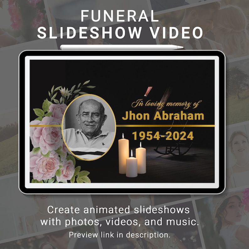 Funeral Video Slideshow | Funeral Tribute Video | Memorial Slideshow ...