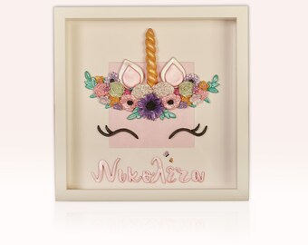 Unicorn Shadow Box - Etsy