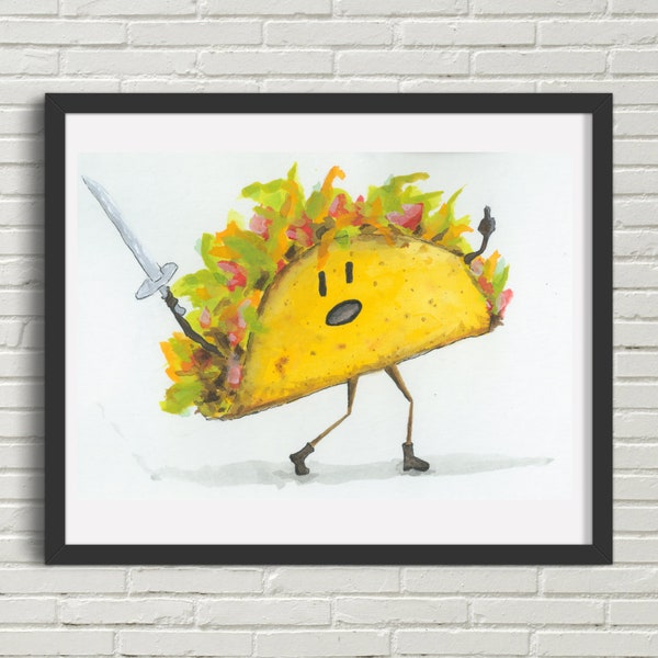 Taco Art Print - Etsy