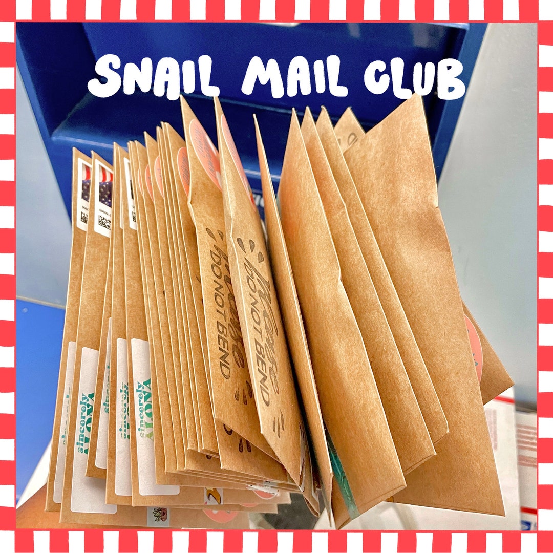 Snail Mail Club Pen Pal Club, Stationary Club, Craft Club - Etsy