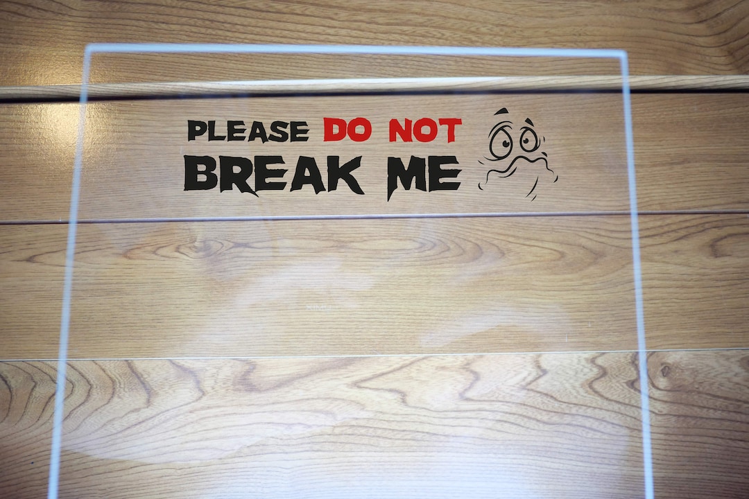 Sticker, Sticker, Decal Please Do Not BREAK ME : Sticker for Baggage ...