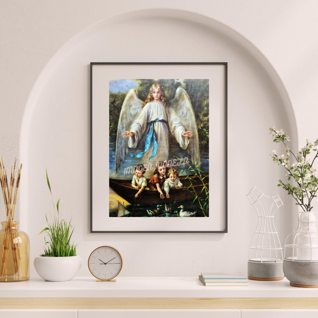Digital Download, Guardian Angel Protective, Catholic Art, Clip Art ...