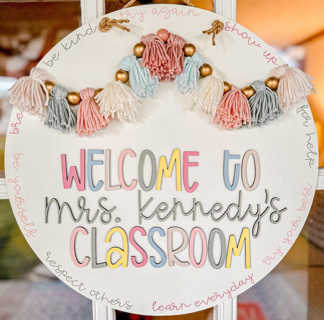 Classroom Rules and Affirmations Door Hanger - Etsy