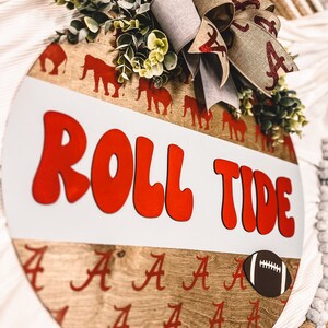Alabama Roll Tide Door Hanger - Etsy