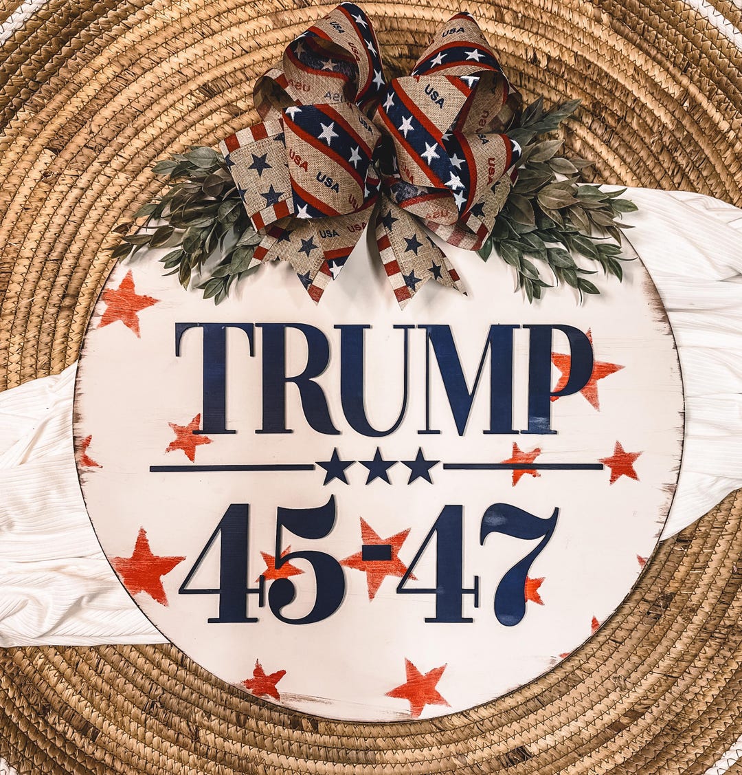 President Trump Door Hanger - Etsy