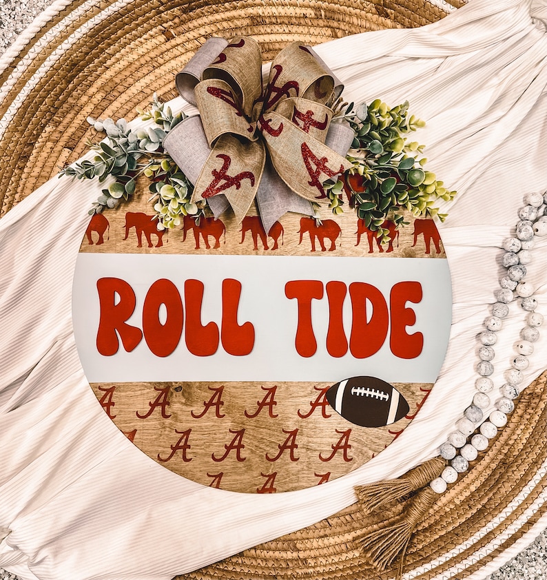 Alabama Roll Tide Door Hanger - Etsy