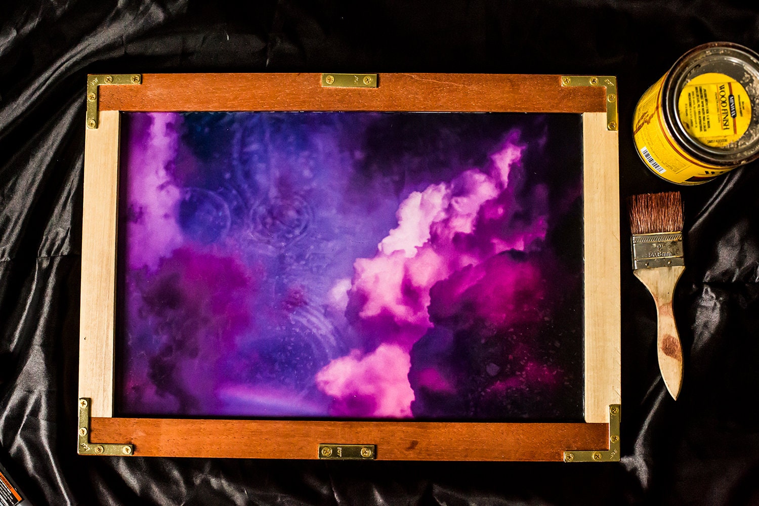 Psychedelic Wall Art Print in One of a Kind Handmade Frame From Up ...