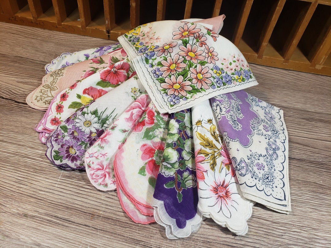 Collection of VG Purple and Pink Floral Printed Vintage - Etsy