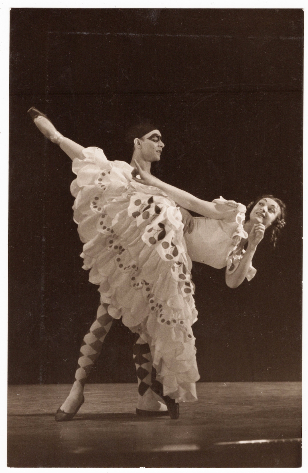 1950's Ballet Photo 'scapino' Carnival, Ballet Postcard, Ballet Dancers ...