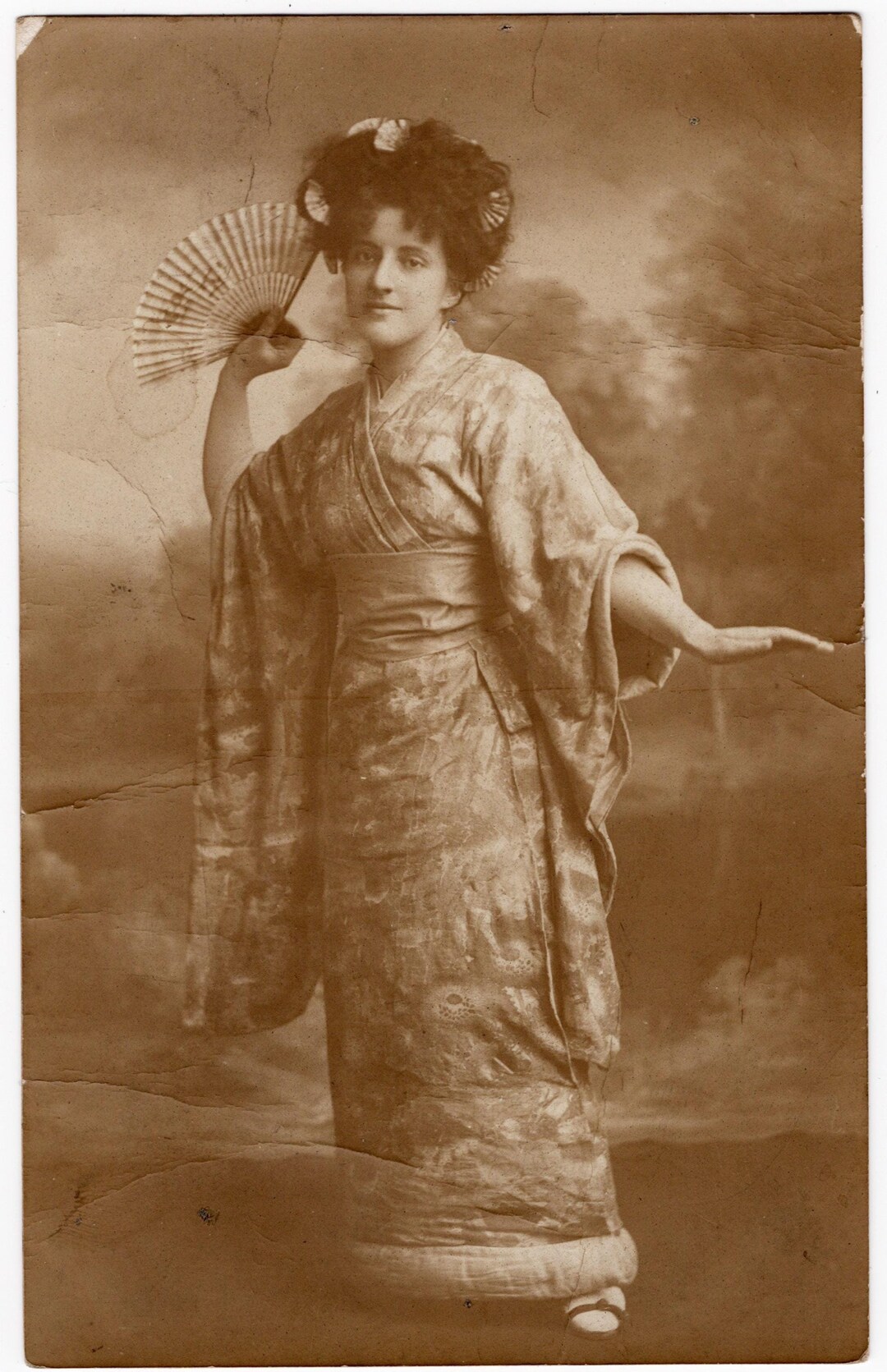 Vintage Geisha Girl Photo, 'beautiful Geisha' Lady in Kimono, Geisha ...