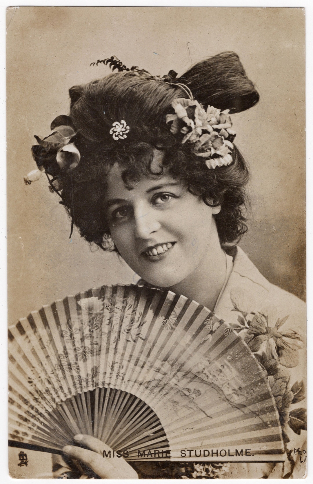Original Edwardian Photo 'geisha Girl' Miss Marie Studholme, Vintage ...