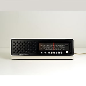 Classic 70s Radio Loewe Opta R11 Line-2001 White Black Radio POPART ...