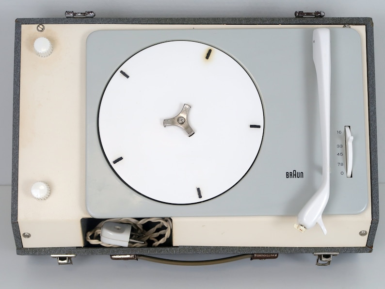 BRAUN PC3 SV Turntable With Amplifier Dieter Rams and W. Wagenfeld Good ...