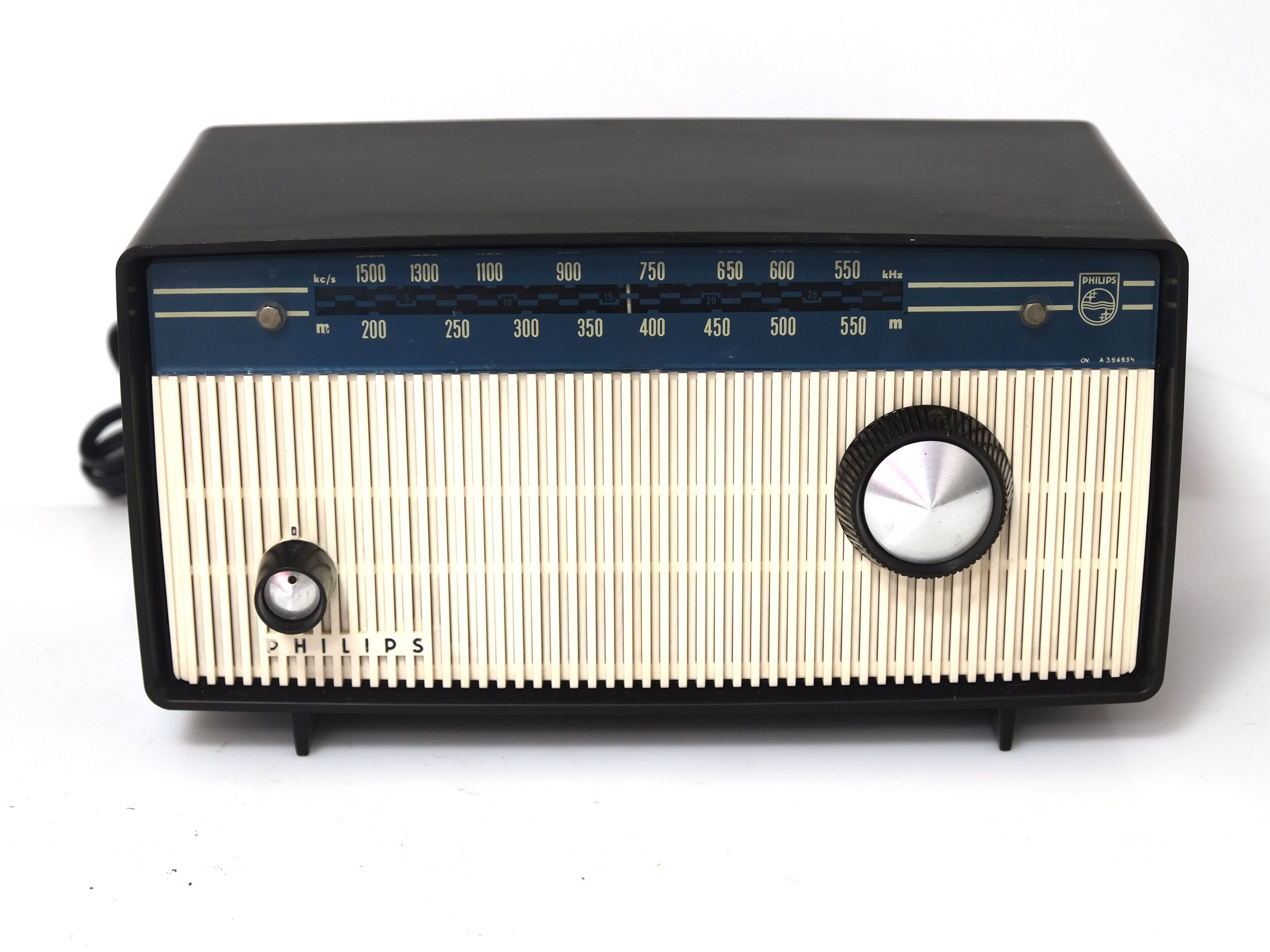 Vintage Rare 1961 Black Philips AM Vacuum Tube Radio Model B0X19U ...