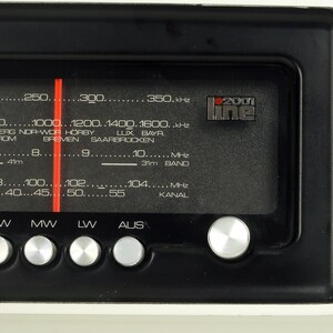 Classic 70s Radio Loewe Opta R11 Line-2001 White Black Radio POPART ...