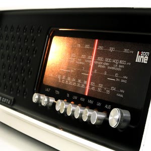 Classic 70s Radio Loewe Opta R11 Line-2001 White Black Radio POPART ...