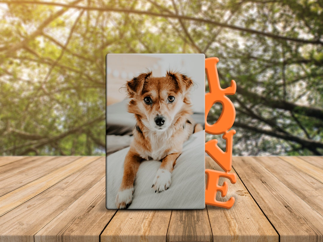 Personalized Photo Frames for Dogs Handcrafted Vertical Wooden Photo ...