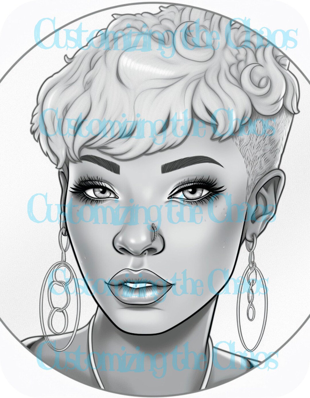 Ayanna Coloring Page - Etsy