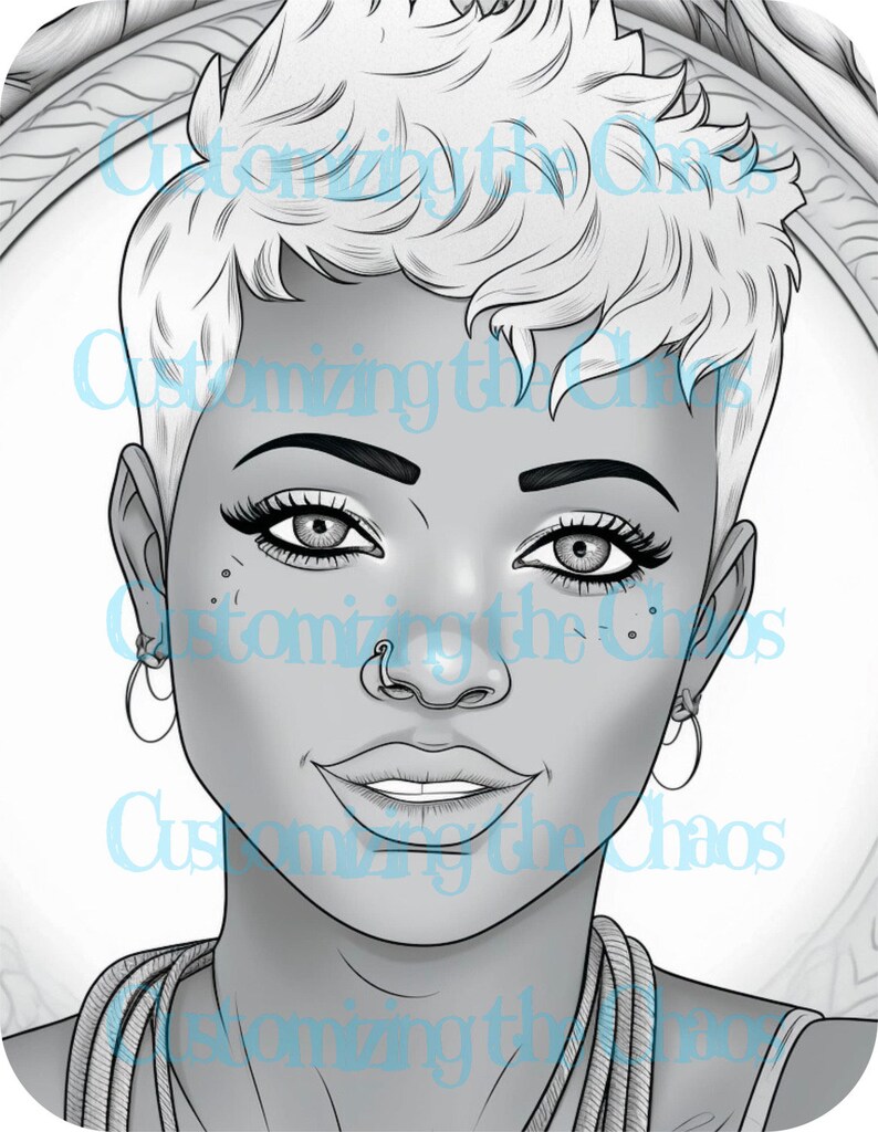 Nyla Coloring Page - Etsy