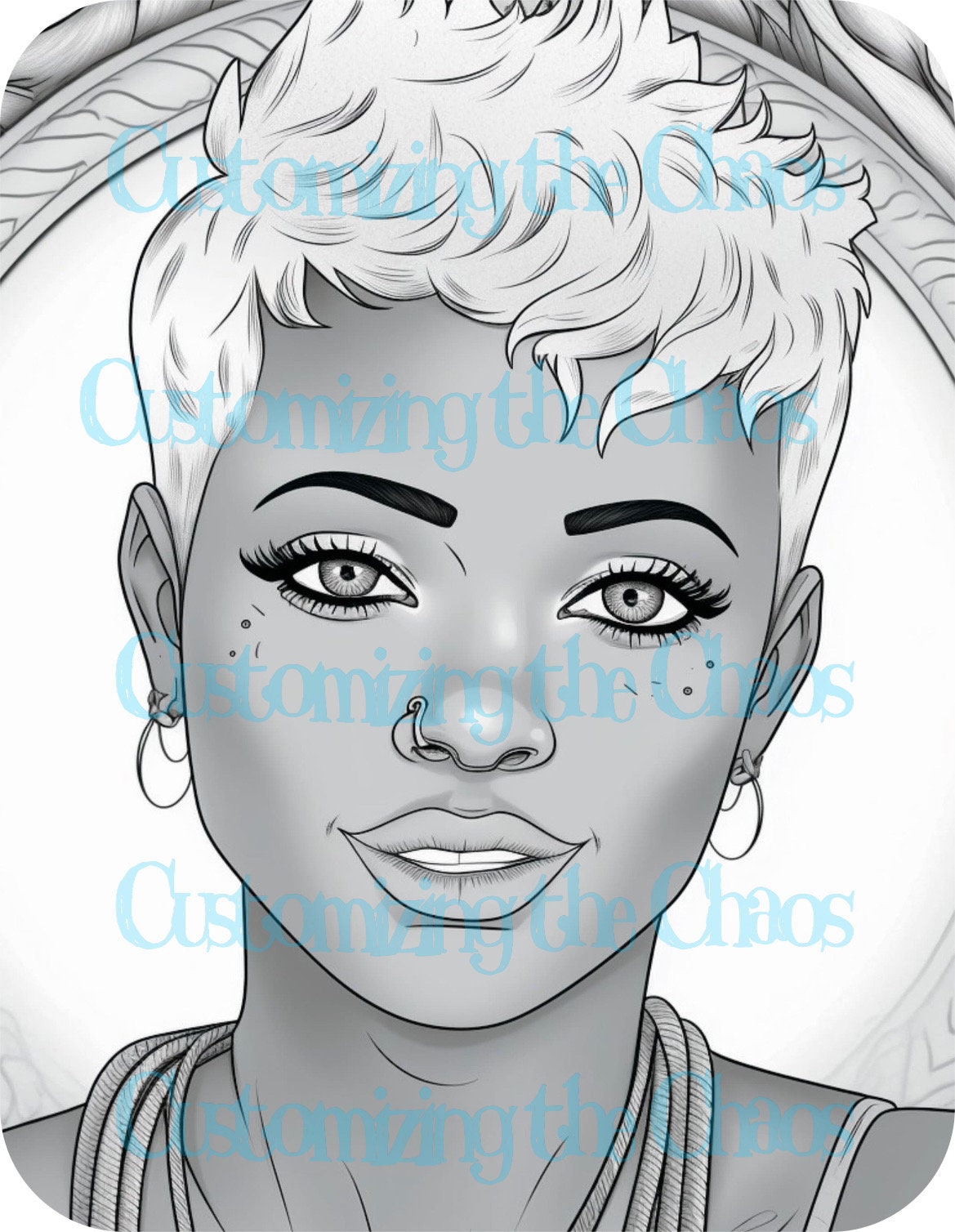 Nyla Coloring Page - Etsy