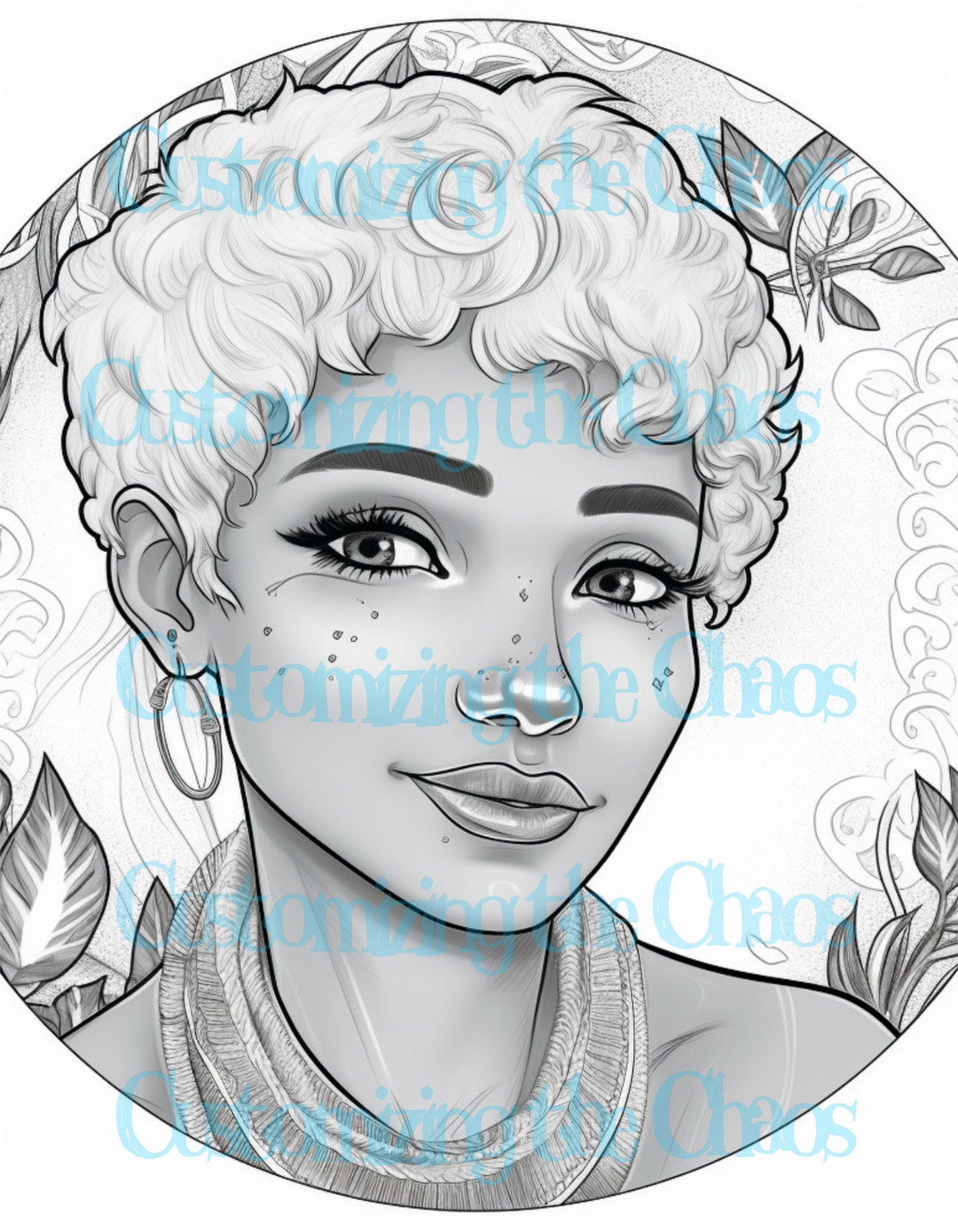 Amyra Coloring Page - Etsy