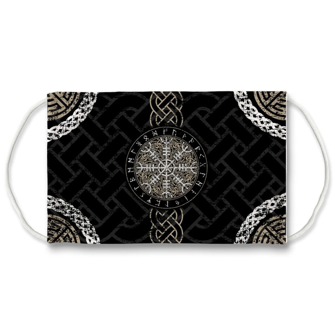 Viking Helm of Awe Aegishjalmur Celtic Pattern Face Mask - Free ...