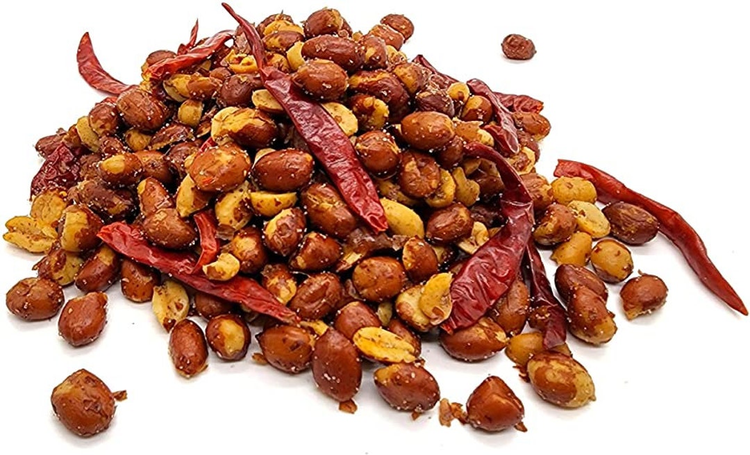 Chili Garlic Roasted Peanuts High-protein Vegan Snack for Spice Lovers ...