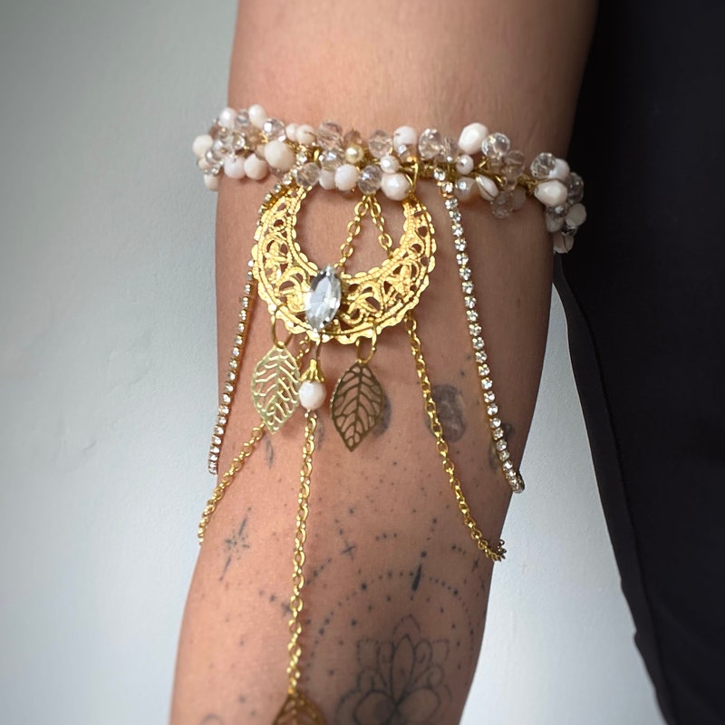 Gold Arm Cuff - Etsy