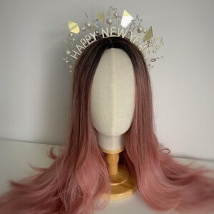 Happy New Year Headband, Christmas Halo Star Moon Crown, NY Party Crown ...