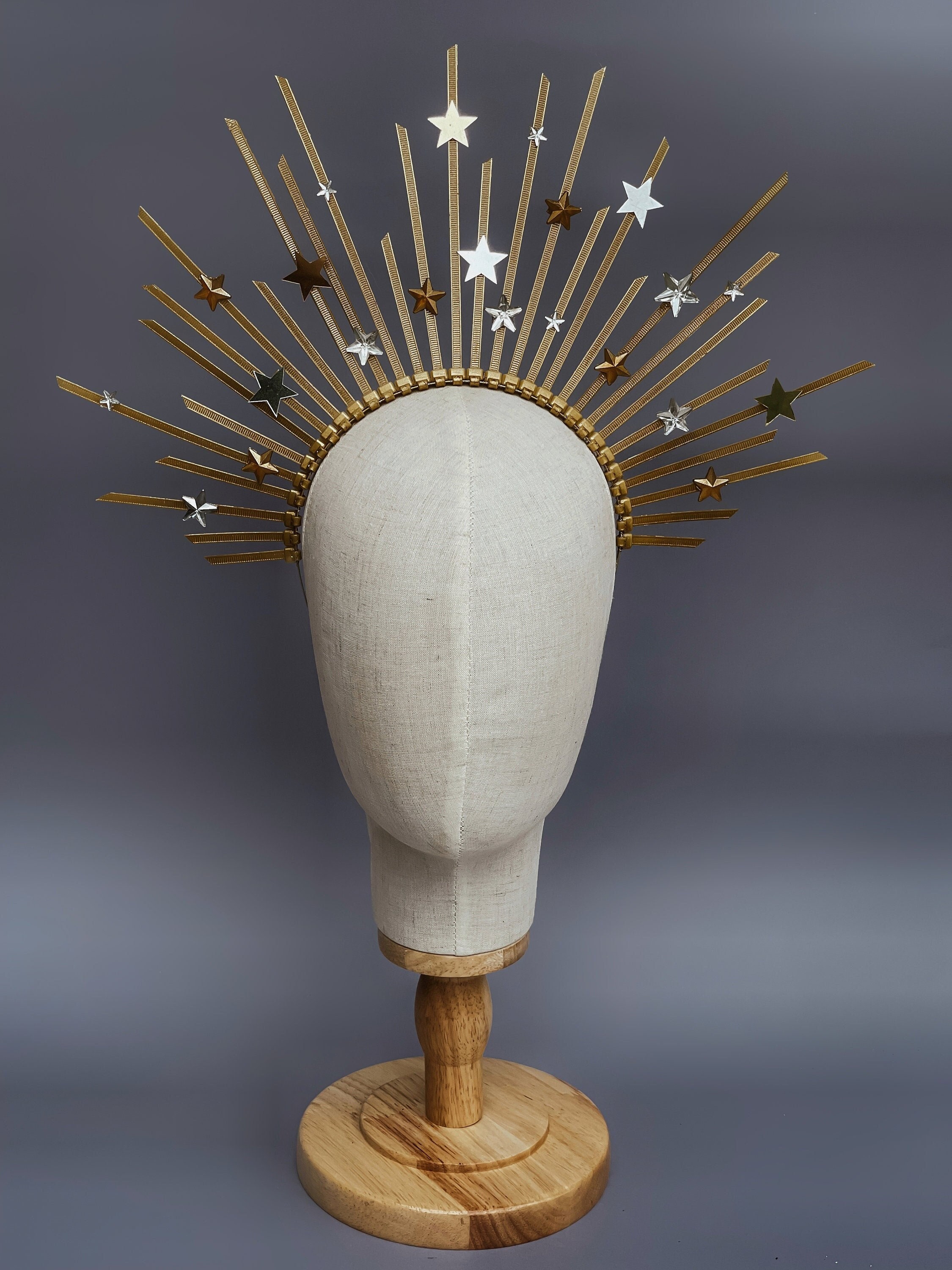 Stars Halo Crown Gold Galaxy Halo Crown Celestial Crown - Etsy