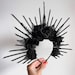 Gothic Halo Crown Black Crown Flower Headband Witch Crown Black Halo ...