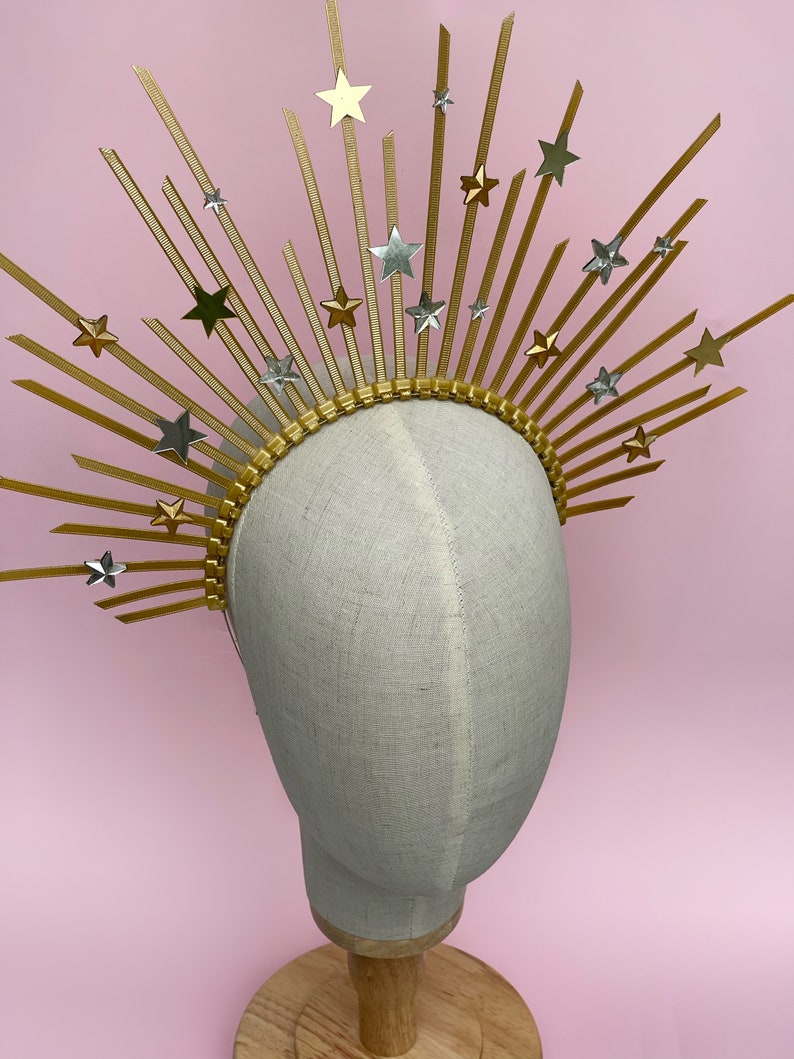 Stars Halo Crown Gold Galaxy Halo Crown Celestial Crown - Etsy