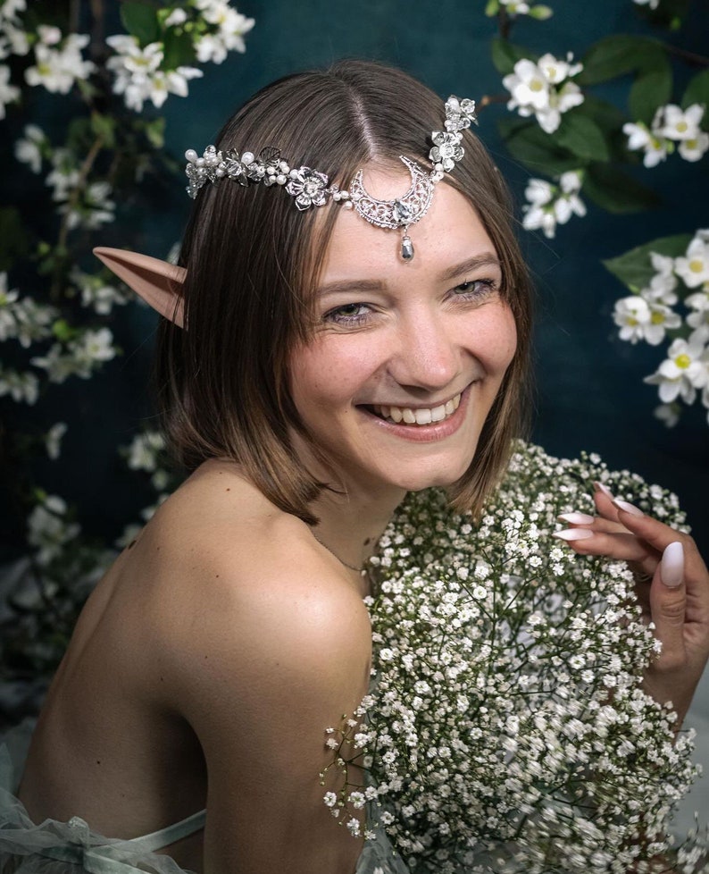 Elven Circlet Wedding Headpiece Woodland Elf Tiara Elven Crown Tiara ...