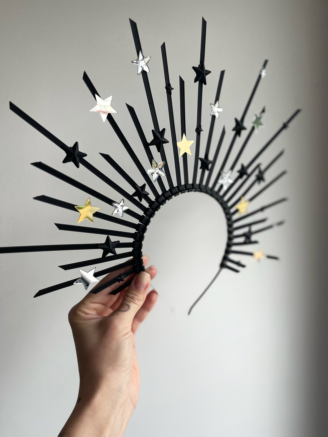 Stars Halo Crown Gold Galaxy Halo Crown Celestial Crown - Etsy