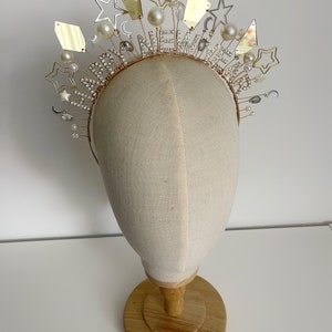 Happy New Year Headband, Christmas Halo Star Moon Crown, NY Party Crown ...