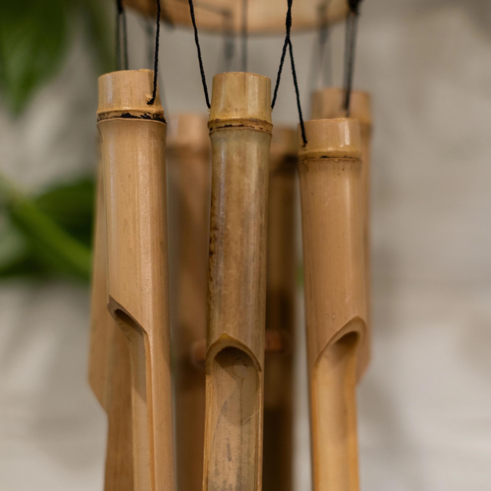 Bamboo Circle Wind Chimes - Etsy