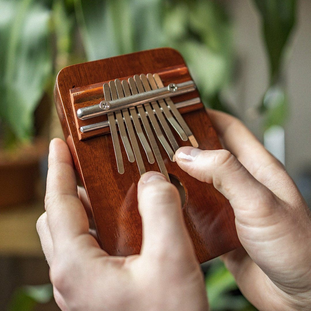 Solid Wood 9N2T Mbira Style 9-note Thumb Piano Kalimba Musical ...
