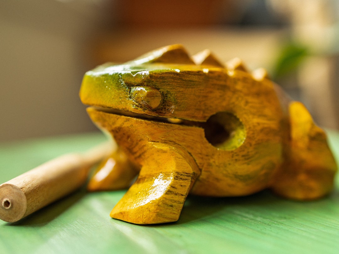 Wood Frog Guiro Musical Percussion Instrument - Etsy
