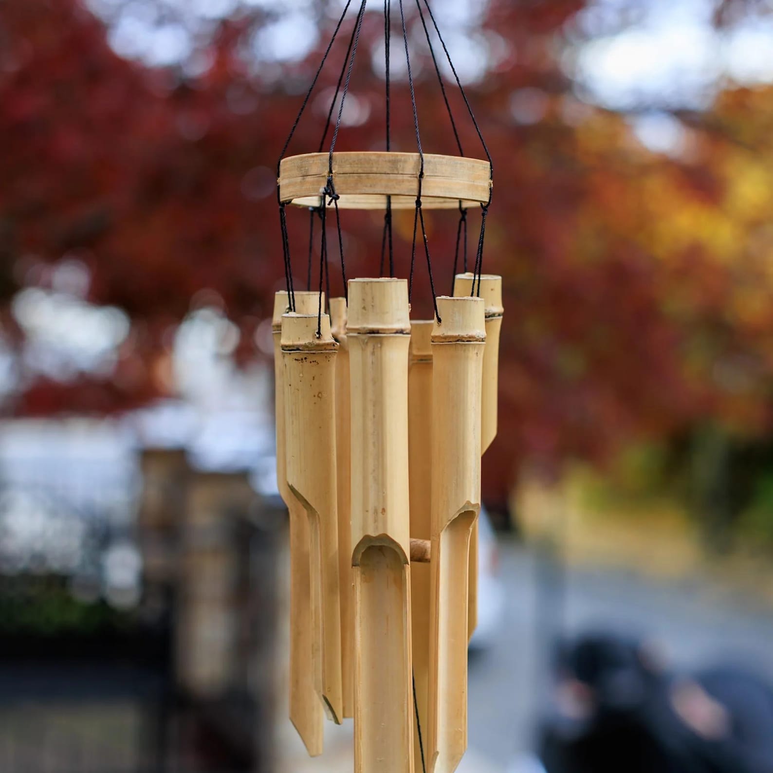 Bamboo Circle Wind Chimes - Etsy