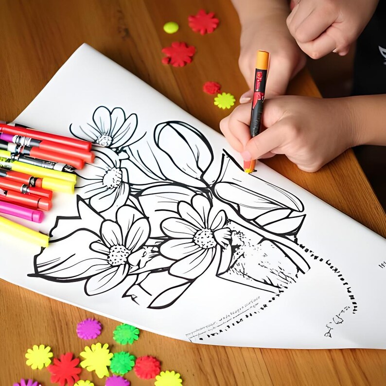 Manualidad para crear un ramo para el Día de la Madre: actividad floral ...