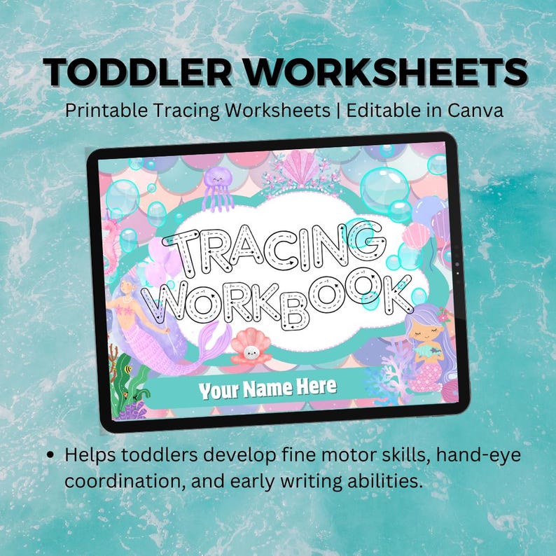 Kids Tracing Workbook Printable Alphabet and Number Tracing for ...