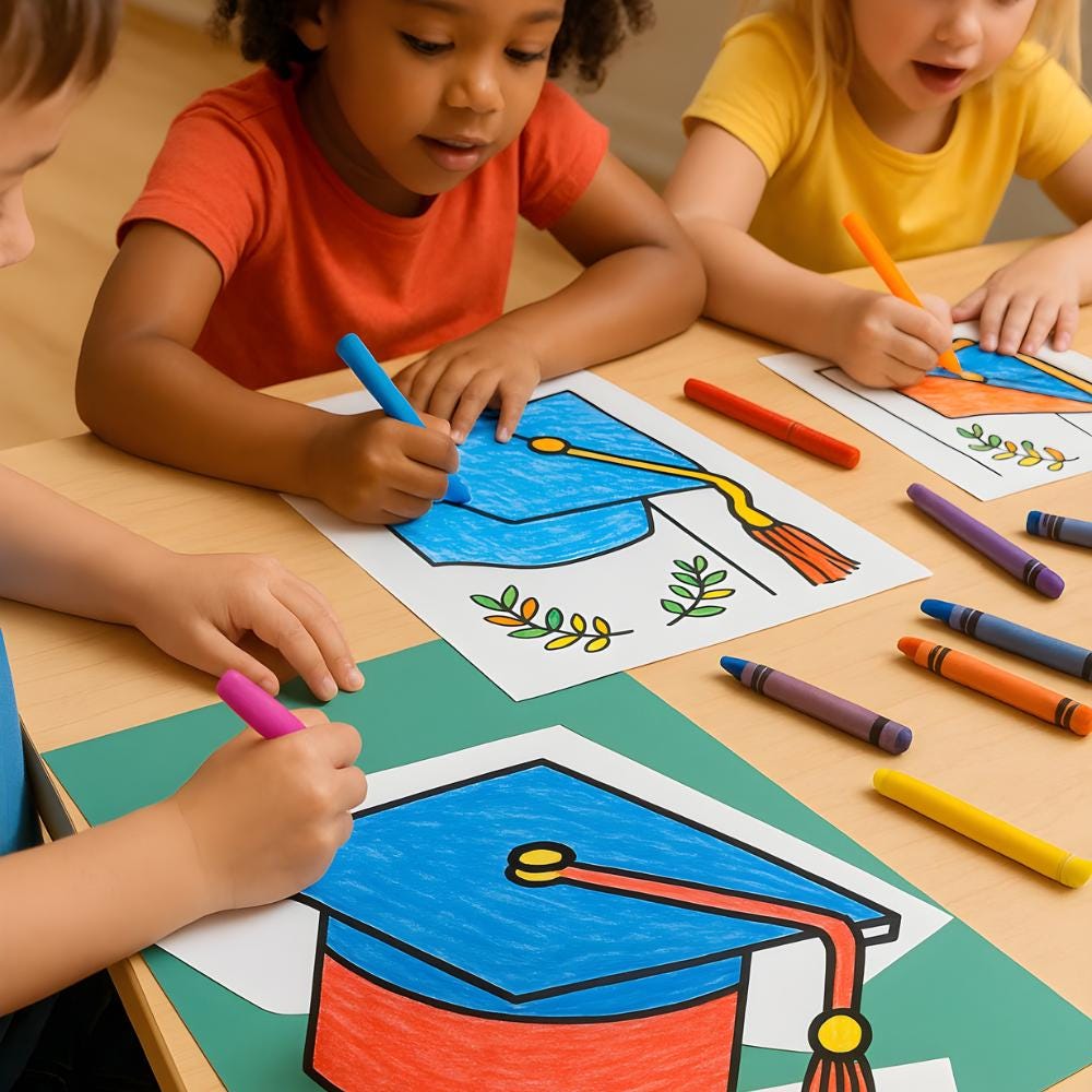 Graduation Hat Craft | Printable Preschool & Kindergarten Activity ...