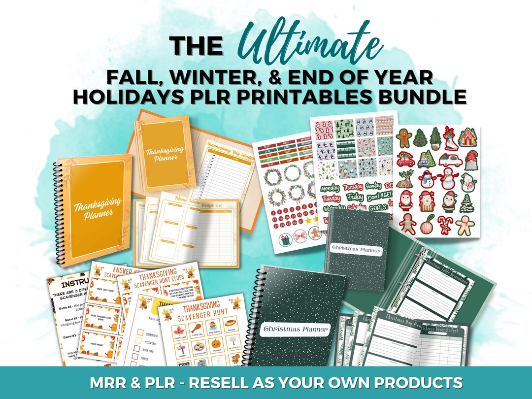 Ultimate Fall & Winter Holiday Printables – Crafts, Games and ...