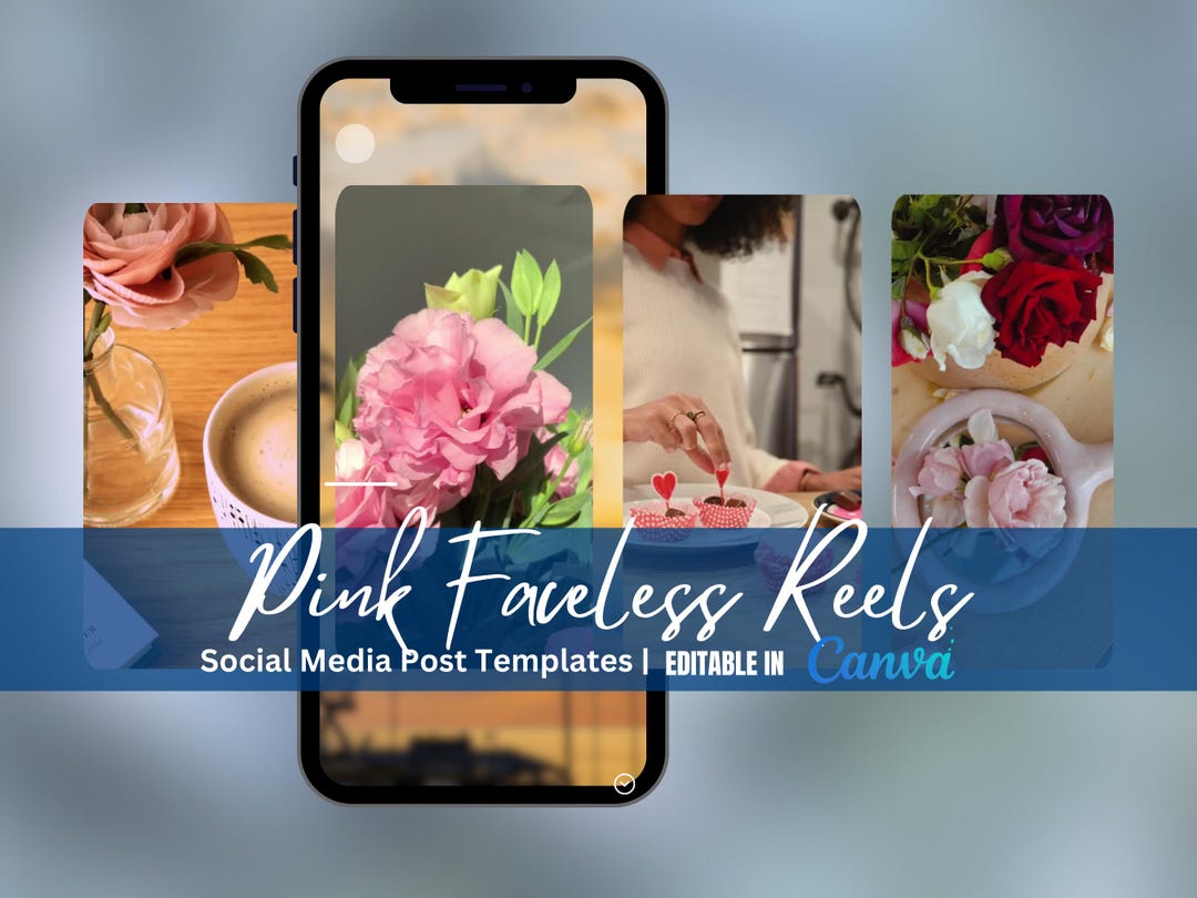 Pink Faceless Reels & Tiktok Canva Templates, Viral-ready Instagram ...