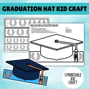 Graduation Hat Craft | Printable Preschool & Kindergarten Activity ...