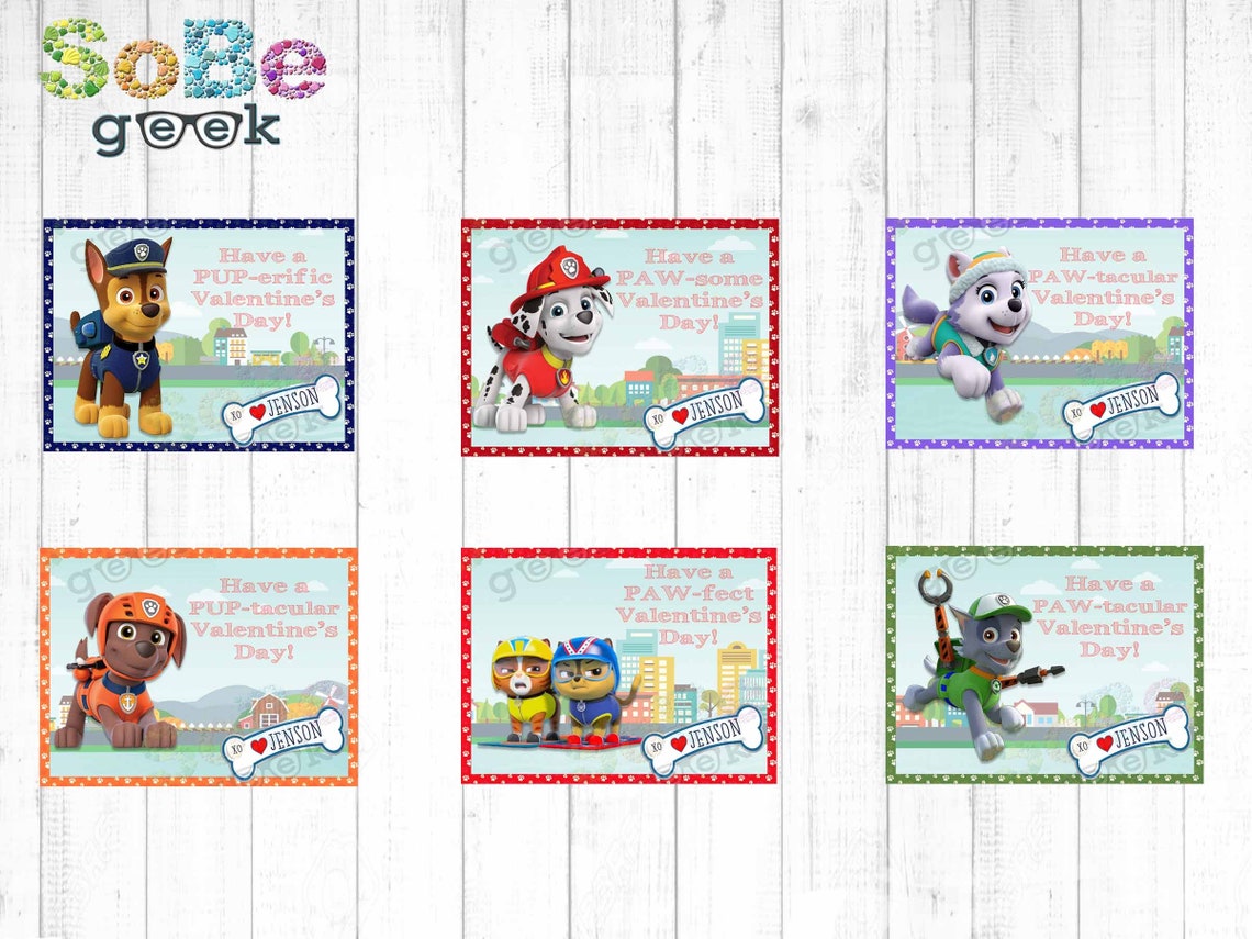 Free paw patrol valentine svg cards - rebelfity