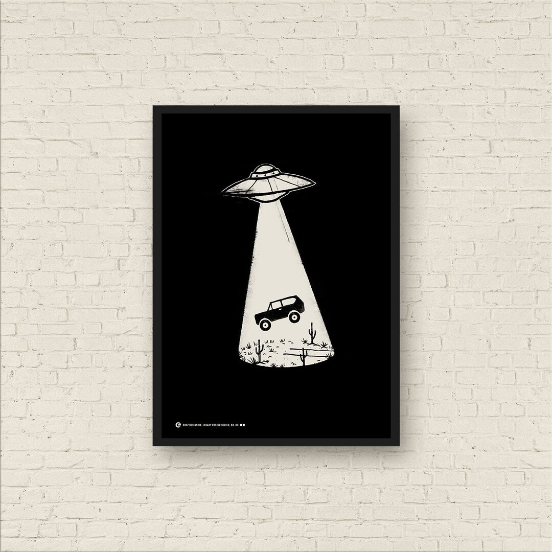 UFO Abduction Poster - Art Print - International Scout - Etsy