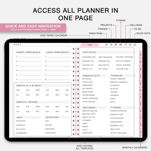 Ultimate Digital Planner Pink 2025, Goodnotes Planner, Daily Planner ...