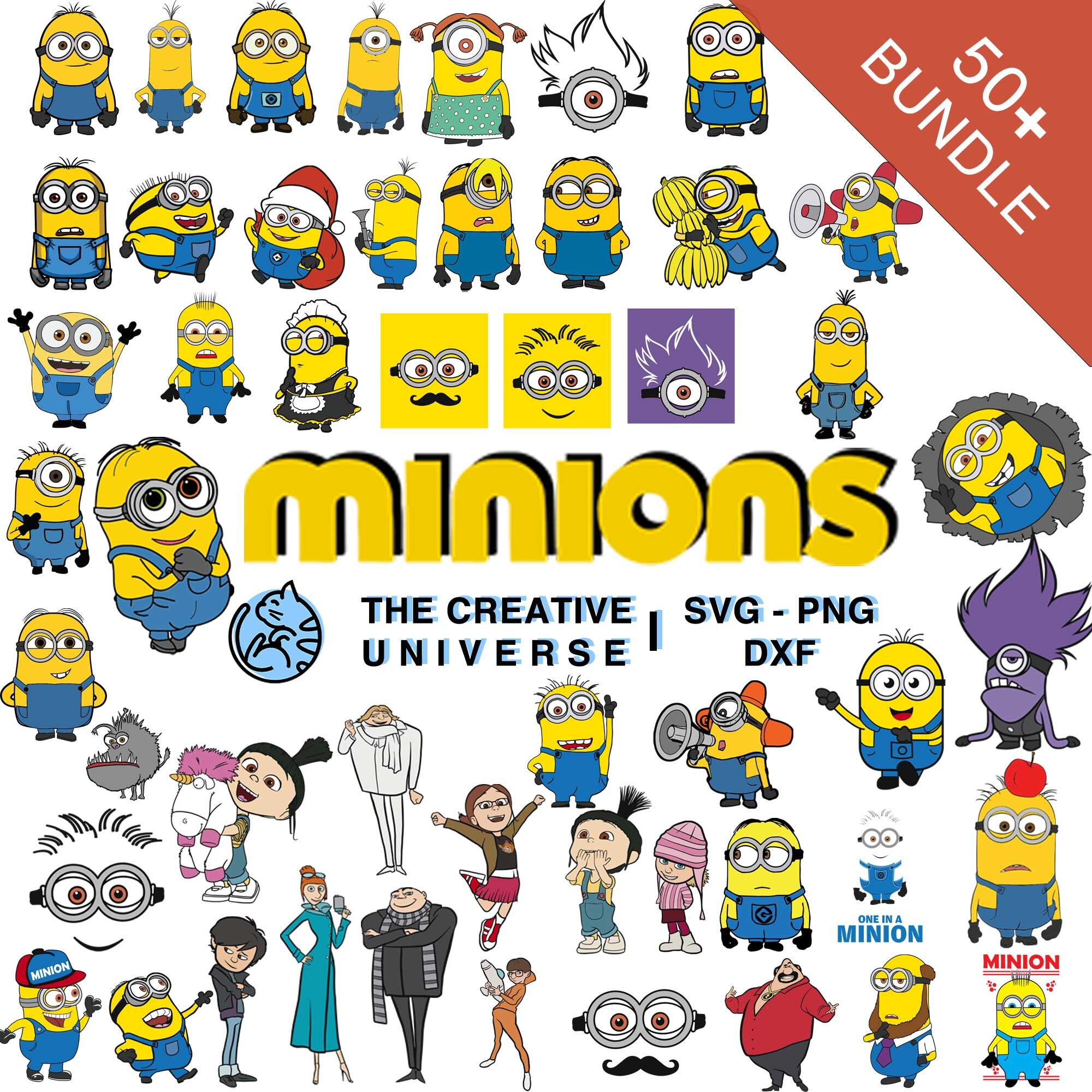 Despicable Me Minion Logo Stencil